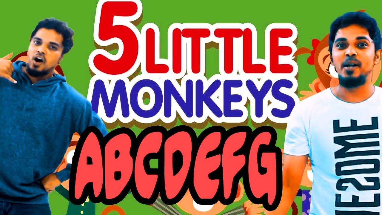 Action Songs For Children | Five Little Monkeys Jumping On The Bed and ...