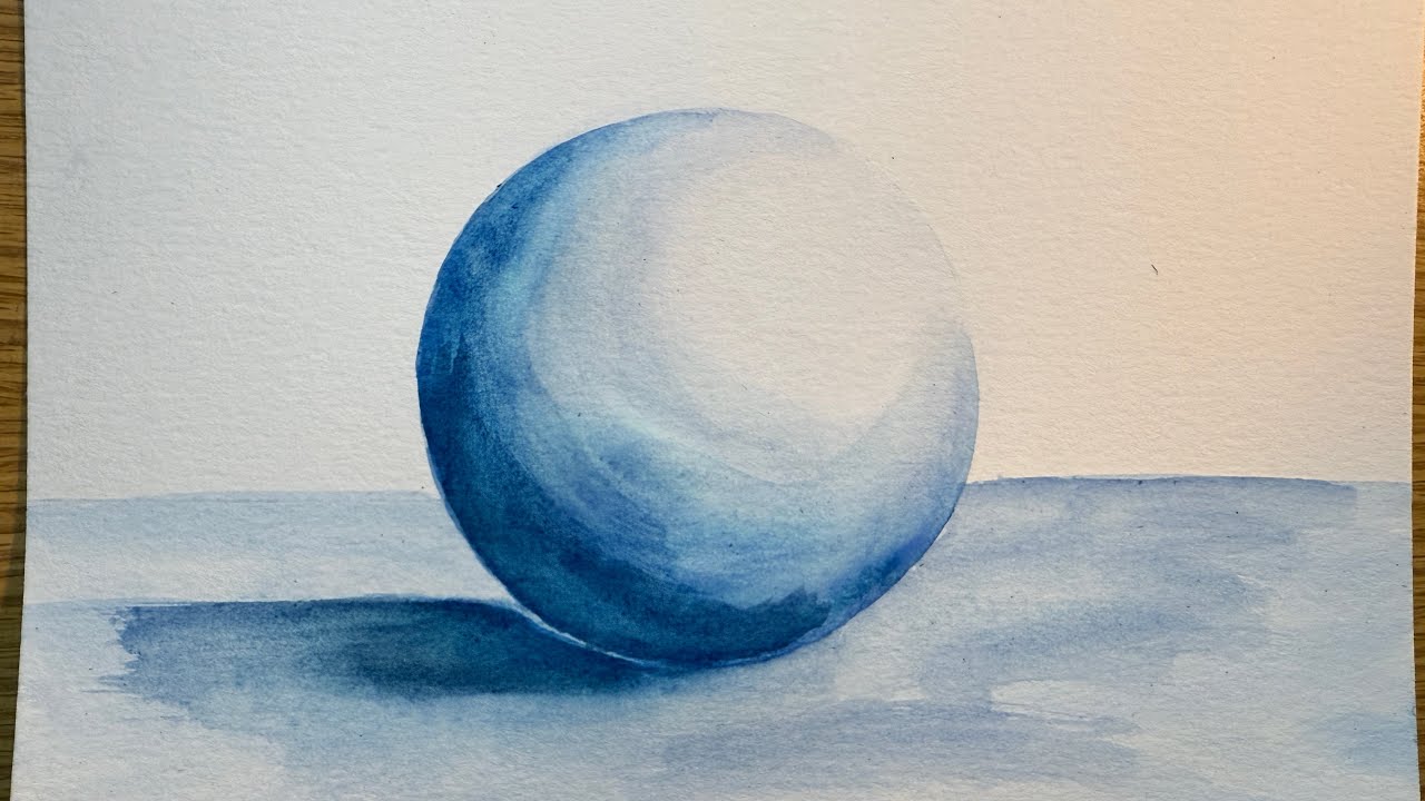 Monochromatic Watercolor Value Sphere - YouTube