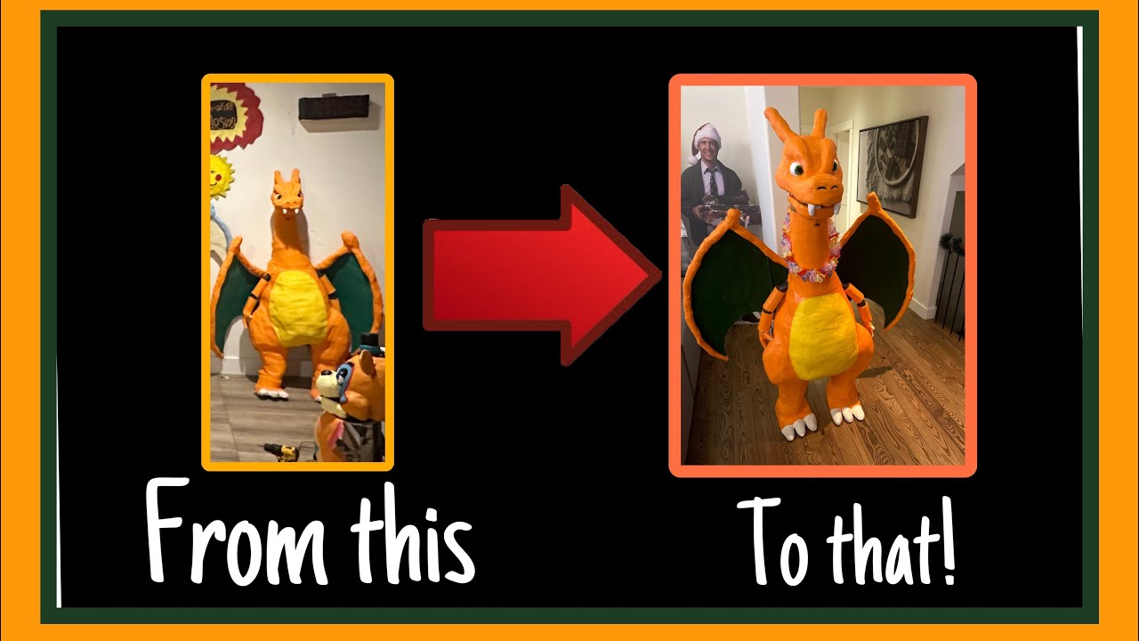 Life size Charizard 2023-2024 complete refurbishment- Over 6Ft Tall ...