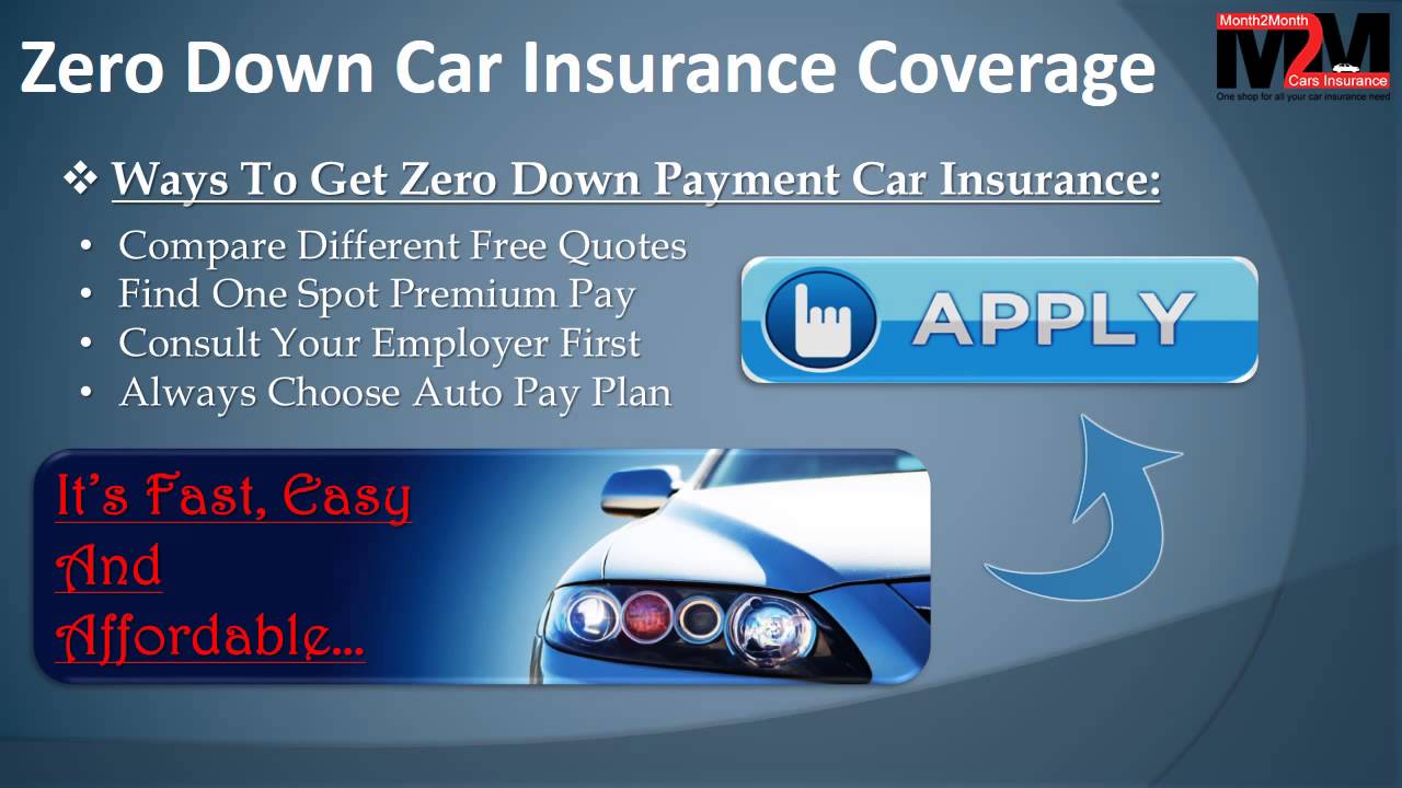 Special offers on zero down auto insurance with full coverage online ...