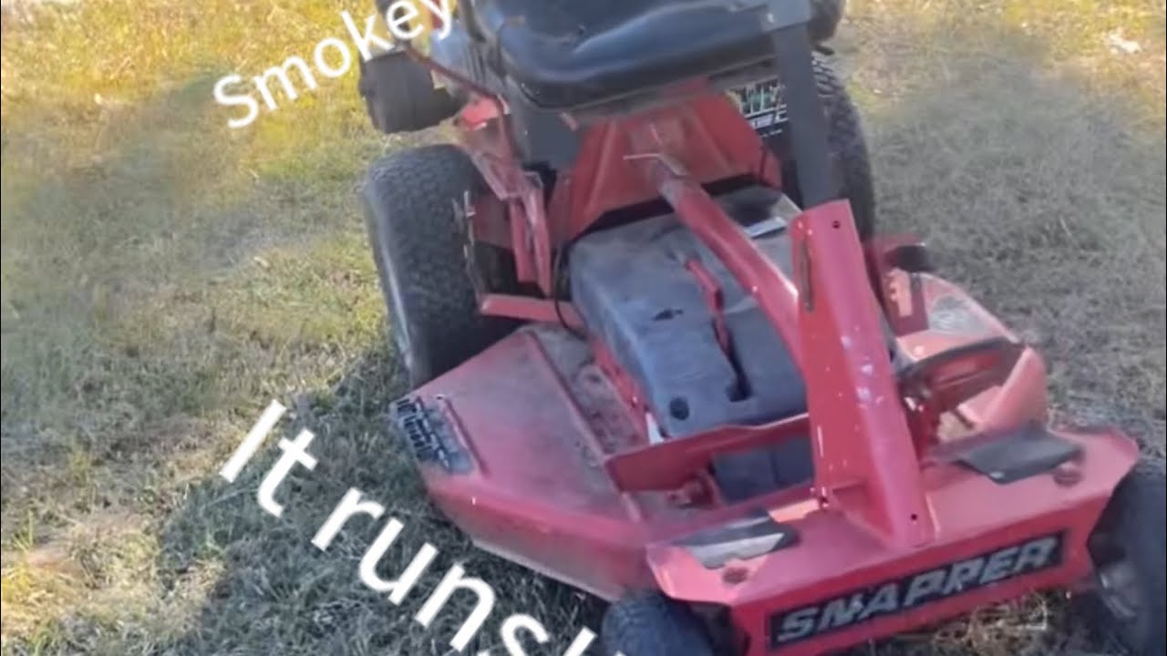 Got the good snapper lawn mower running and cutting - YouTube