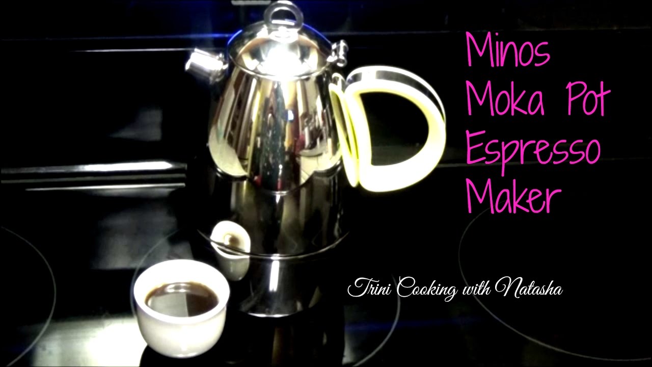 Minos Moka Pot Espresso Maker - 6 Cup Version- Collaboration video ...