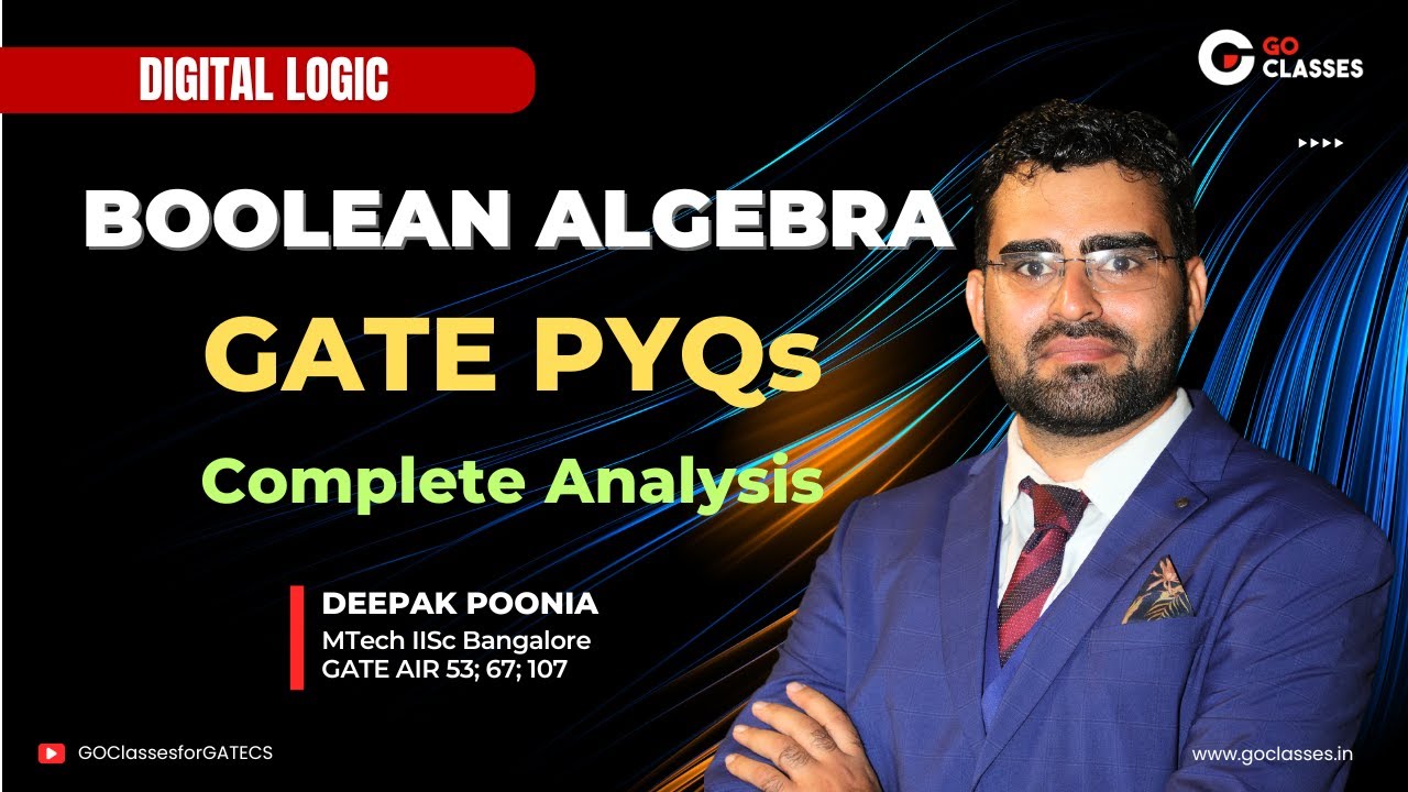 Boolean Algebra Gate Pyqs Part 2 Isro Nielit Ugc Net Pyqs Digital Logic Go Classes