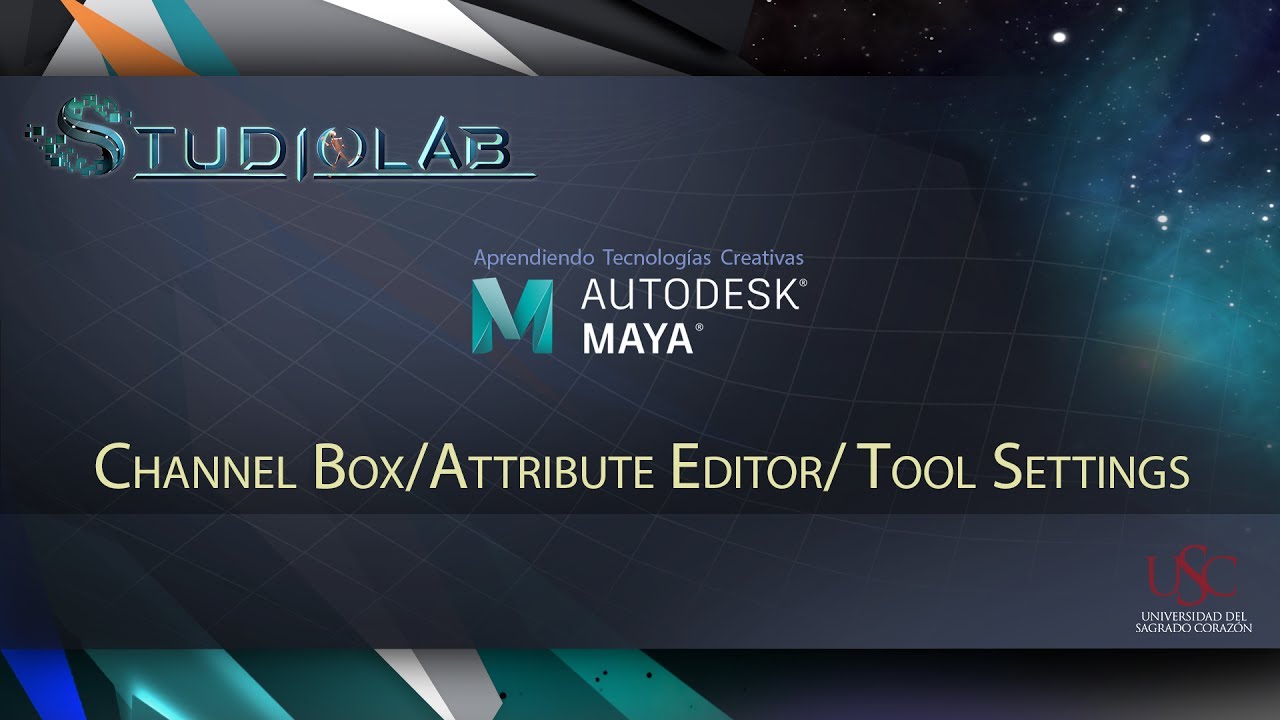 Maya Tutorials Channel Box, Attribute Editor y Tool Settings - YouTube