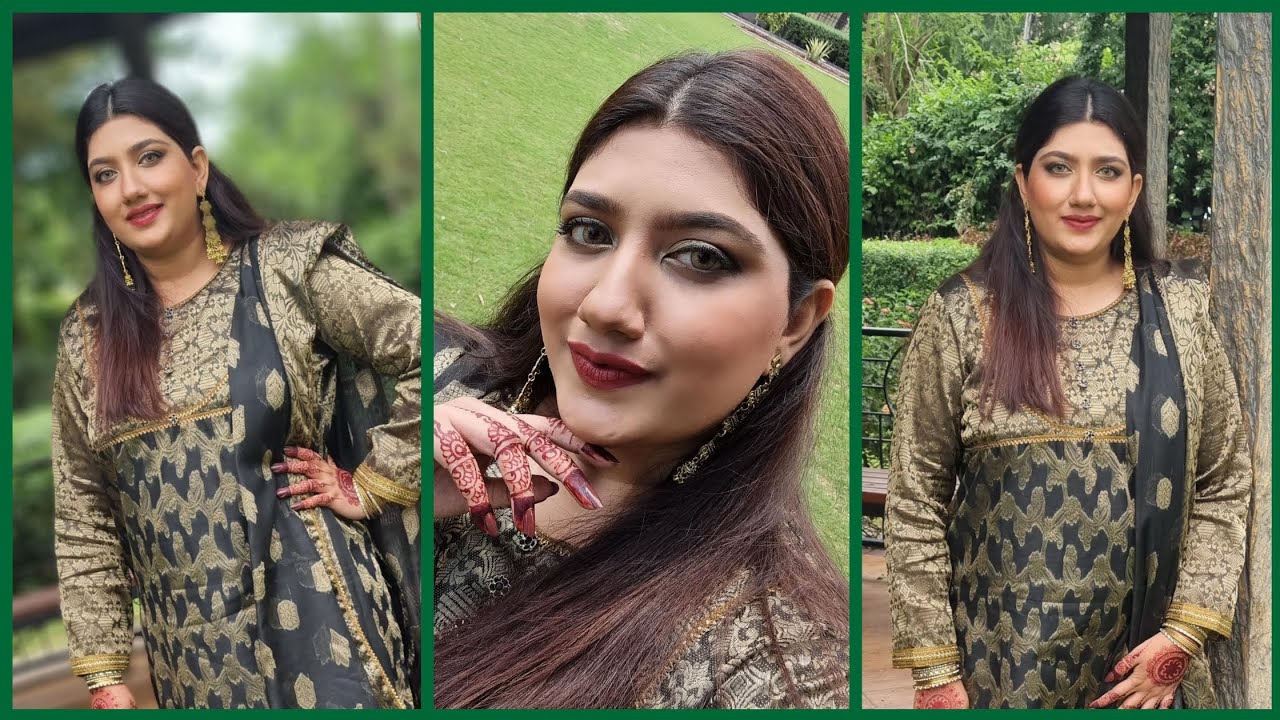 Eid Glam Look| Im Looking Super Fat But Pretty & Stylish - YouTube