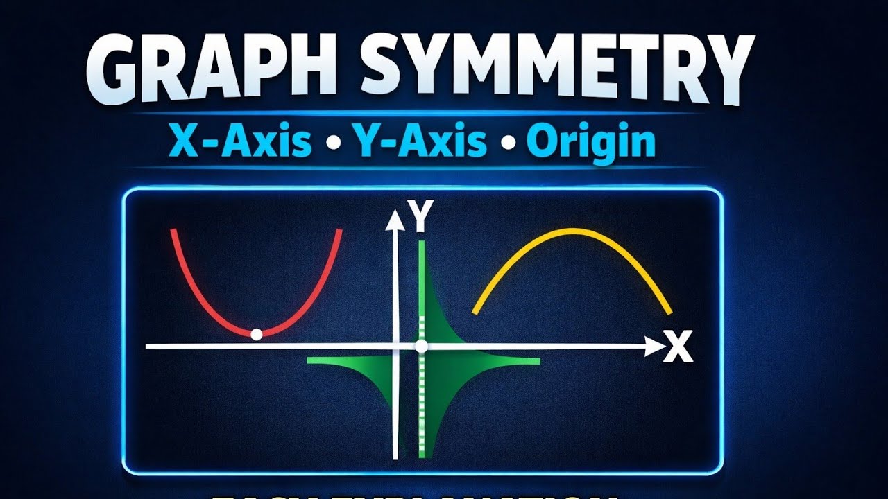 Symmetries of Graphs | Symmetric with respect to x-axis | Symmetric y ...