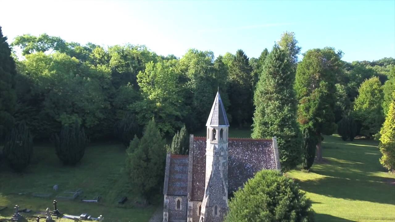 An Angels eye view of Fairmile Cemetery, Henley on Thames, Oxfordshire ...