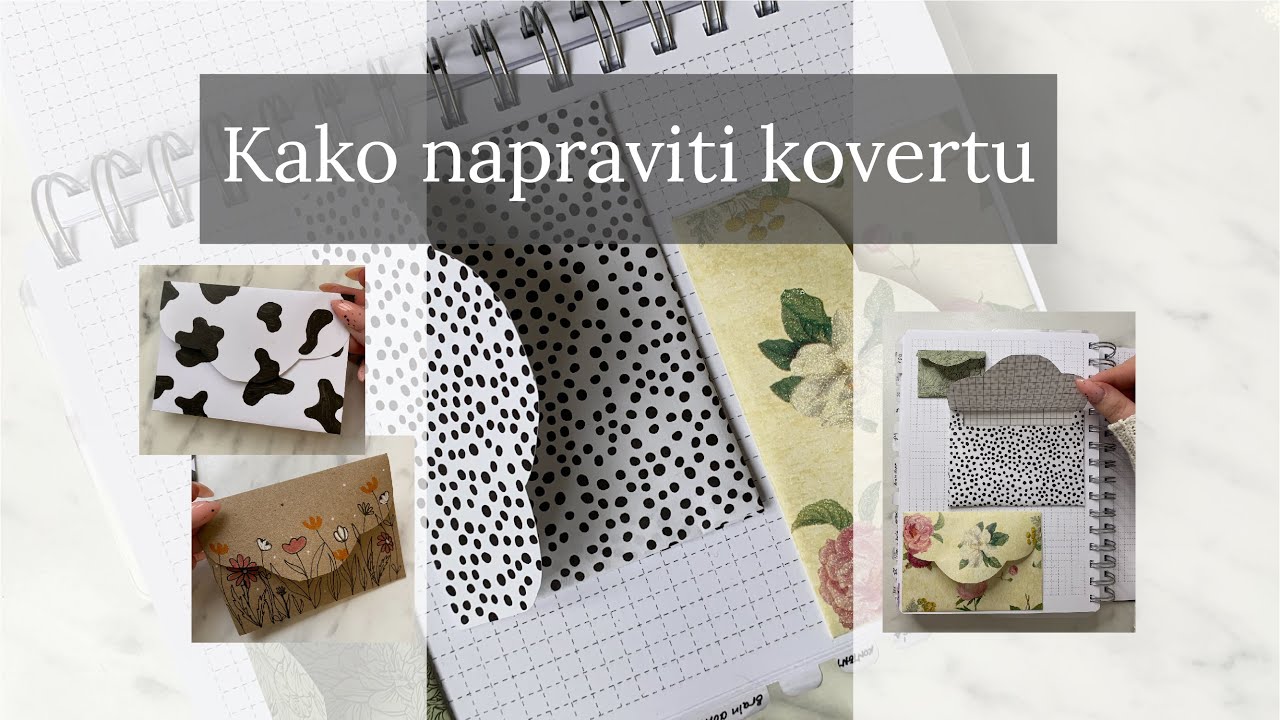 Tutorijal za pravljenje ukrasne koverte - YouTube