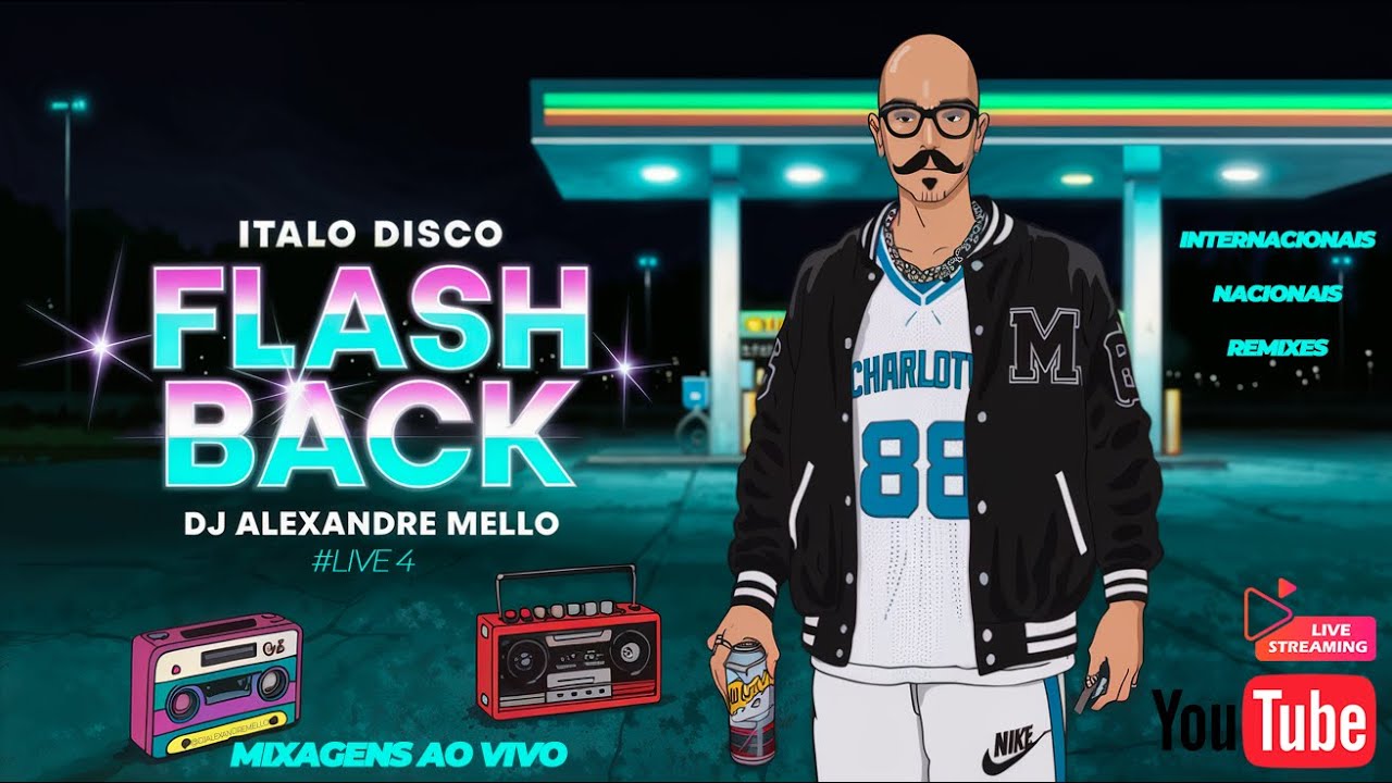 FLASH BACK ITALO DISCO #LIVE4 2025 DJ ALEXANDRE MELLO - YouTube