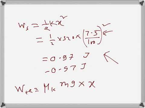 Physics: Work and energy (problem example) - YouTube