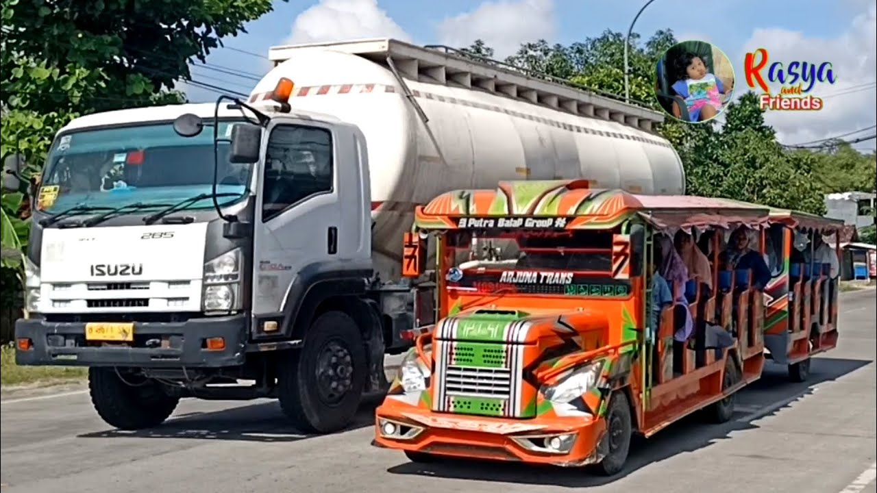 Odong odong kereta wisata🚂🚃 ARJUNA TRANS keliling kampung wisata Segoro ...