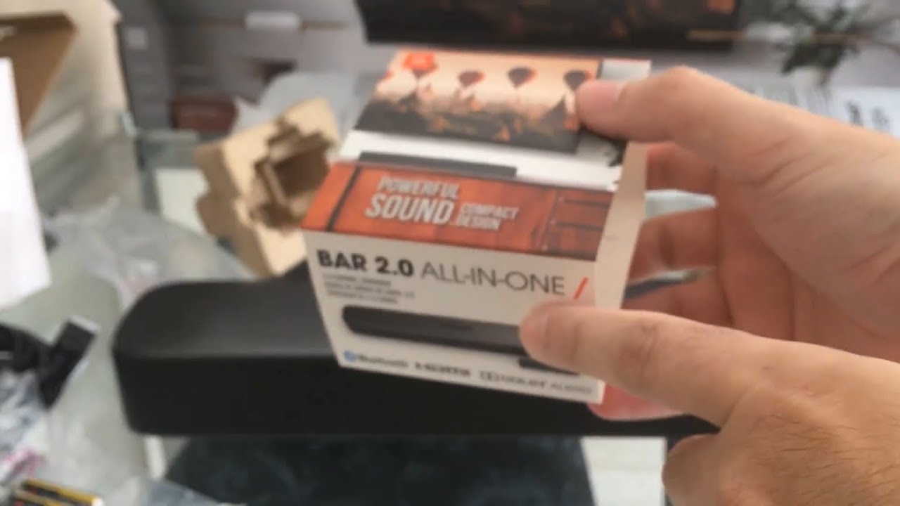 Unboxing + Primeiras Impressões da Soundbar JBL 2.0 All-in-one ...