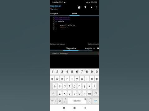 How to do C programs on your mobile using Cppdroid App - YouTube
