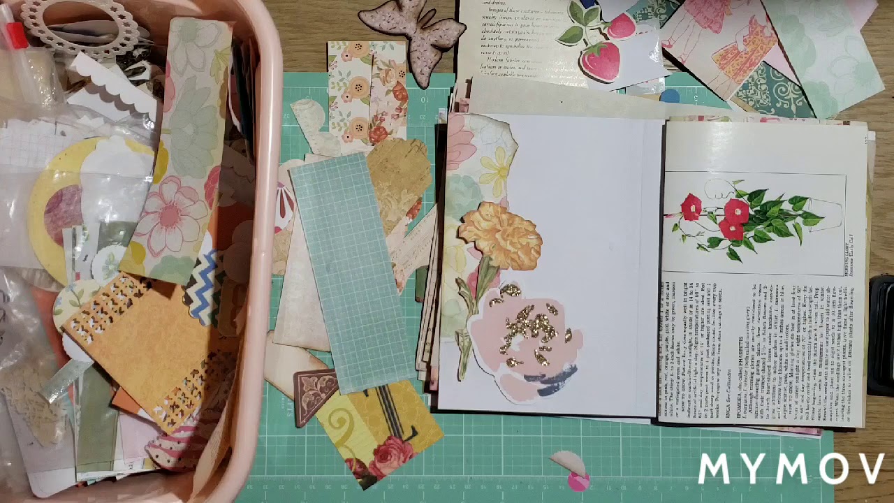 Part 2 Craft with me, Mish Mash journal - YouTube