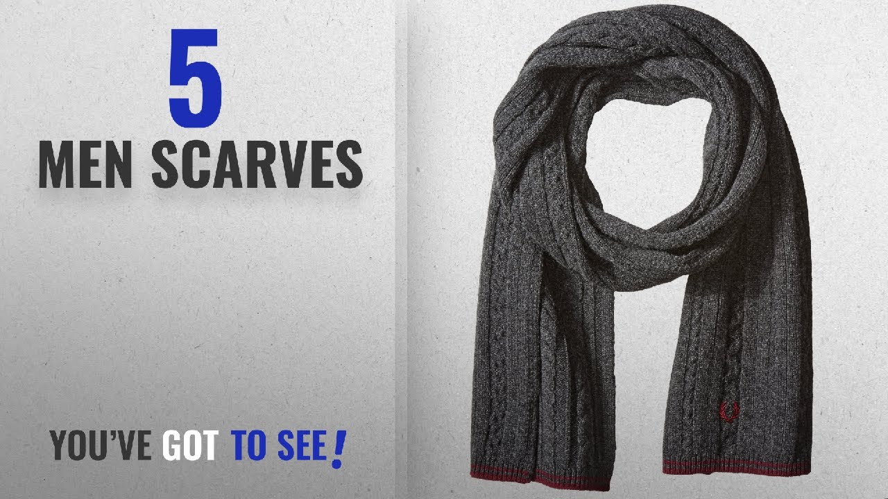 Fred Perry Scarves [ Winter 2018 ]: Fred Perry Men's Tipped Cable Scarf ...