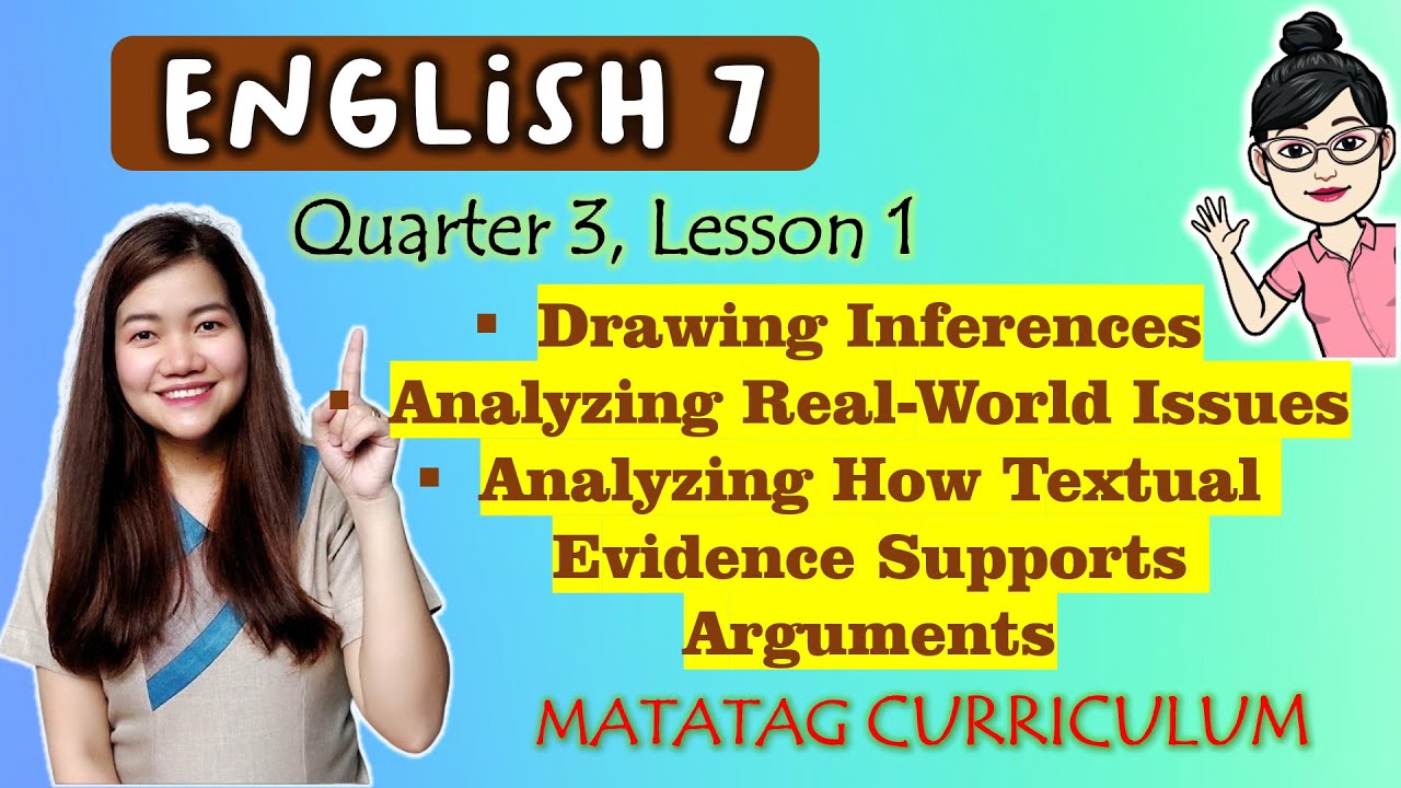 Drawing Inferences || GRADE 7 || MATATAG Curriculum|| QUARTER 3 ...
