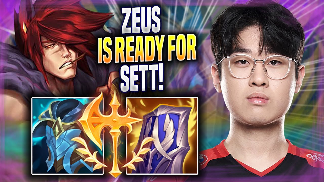 ZEUS IS READY FOR SETT! - T1 Zeus Plays Sett TOP vs Ryze! | Season 2022 ...
