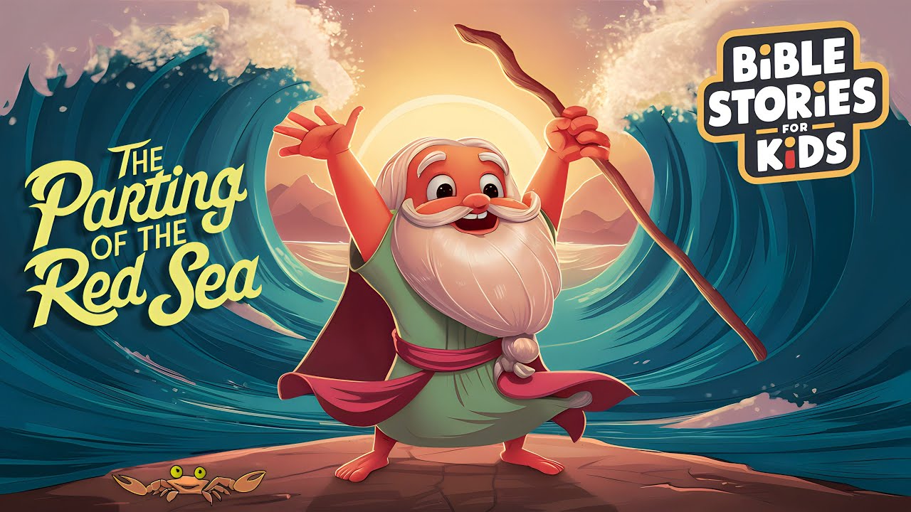 Parting The Red Sea I Bible Stories For Kids - YouTube