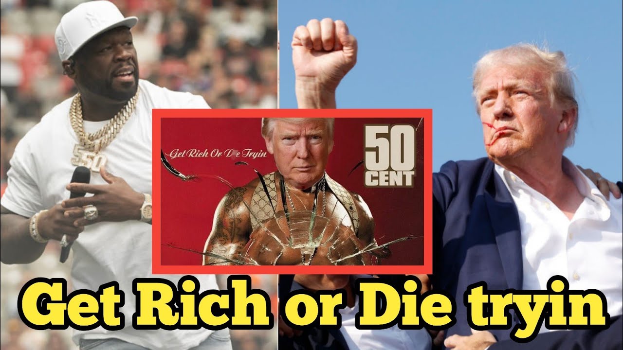 50 Cent Puts Donald Trump's Face on his new Album Get rich or D!e tryin ...