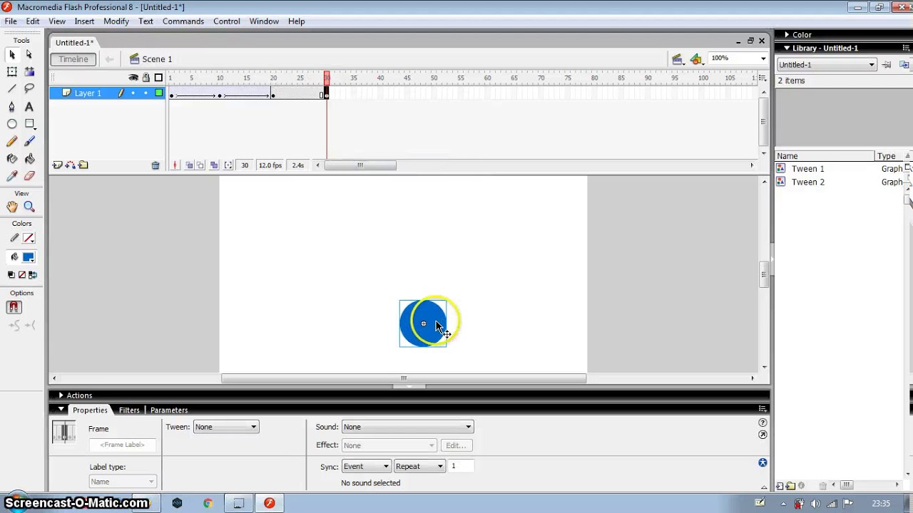 Tutorial Animasi Flash Sederhana Di Macromedia Flash 8 - YouTube