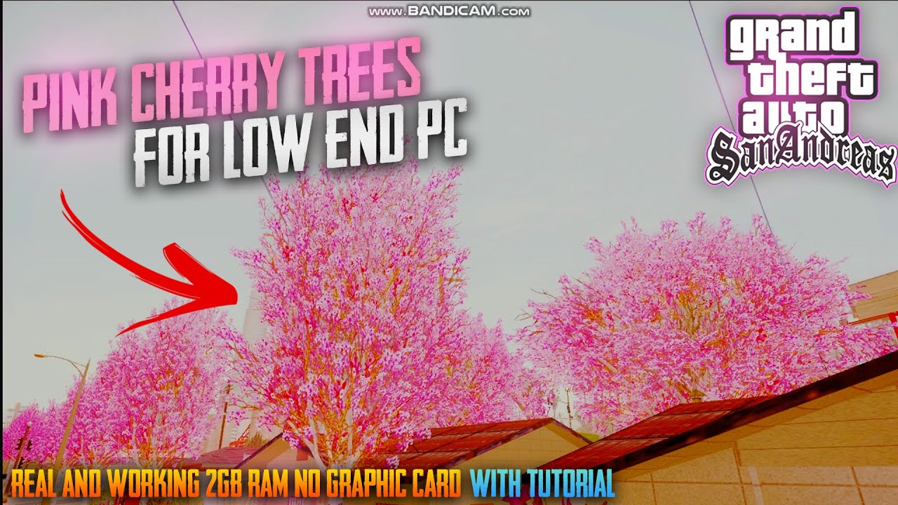 GTA San Andreas: GTA 5 Pink Cherry Trees Mod For Low End PC - YouTube