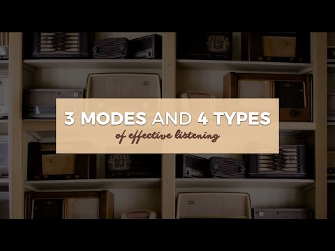 Effective Listening (4/7): 3 Basic Modes and 4 Types - YouTube