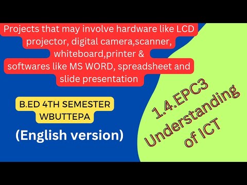 b.ed 4th sem practicum|EPC3 English version|understanding of ICT #education #practicum #youtube ...