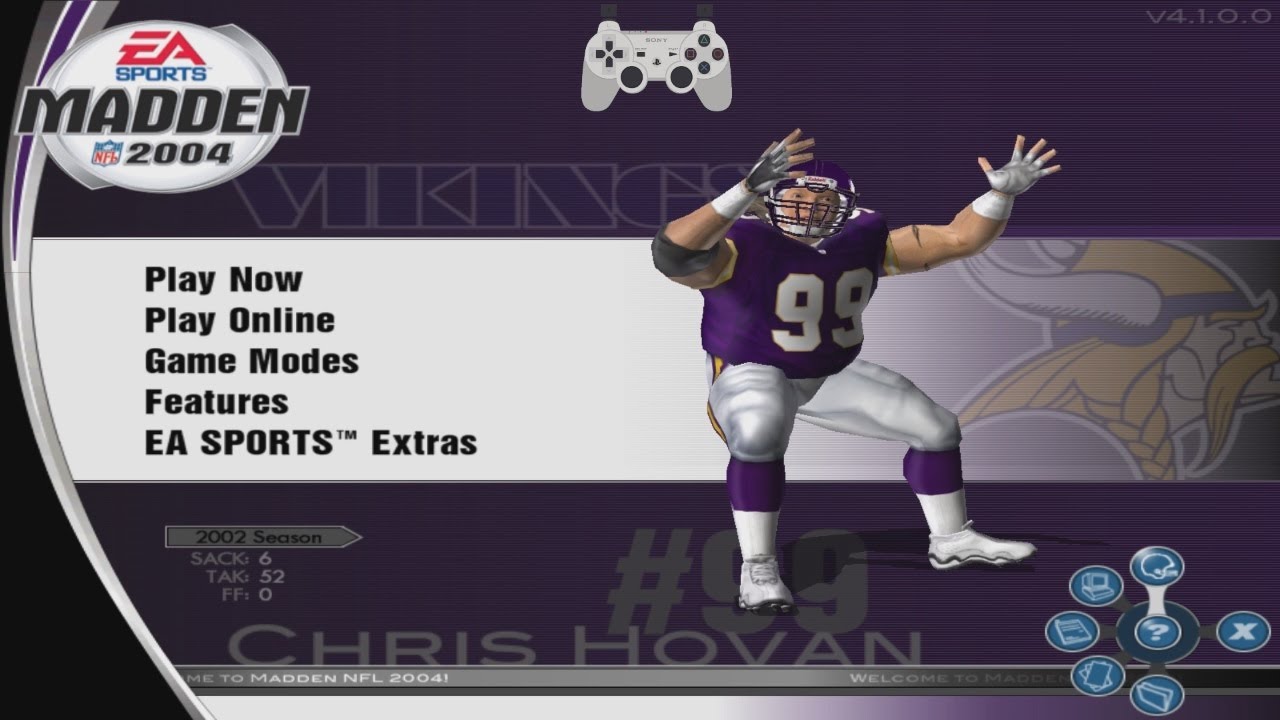 Madden NFL 2004 Menu presentation teams (Windows XP 1060p HD) - YouTube