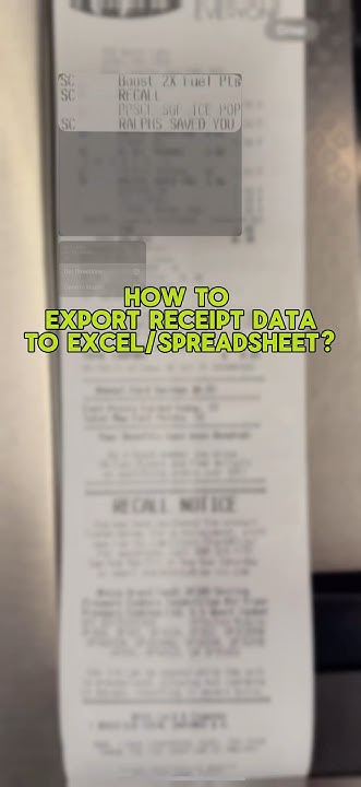How to scan and export receipts to excel and spreadsheet #expensetracking #receipts # ...