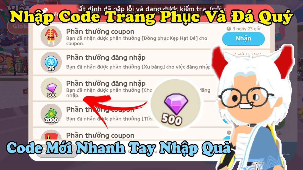 Play Together Nhập 5 Code Nhận Quà Trang Phục Đá Quý Mới Nhất Tháng