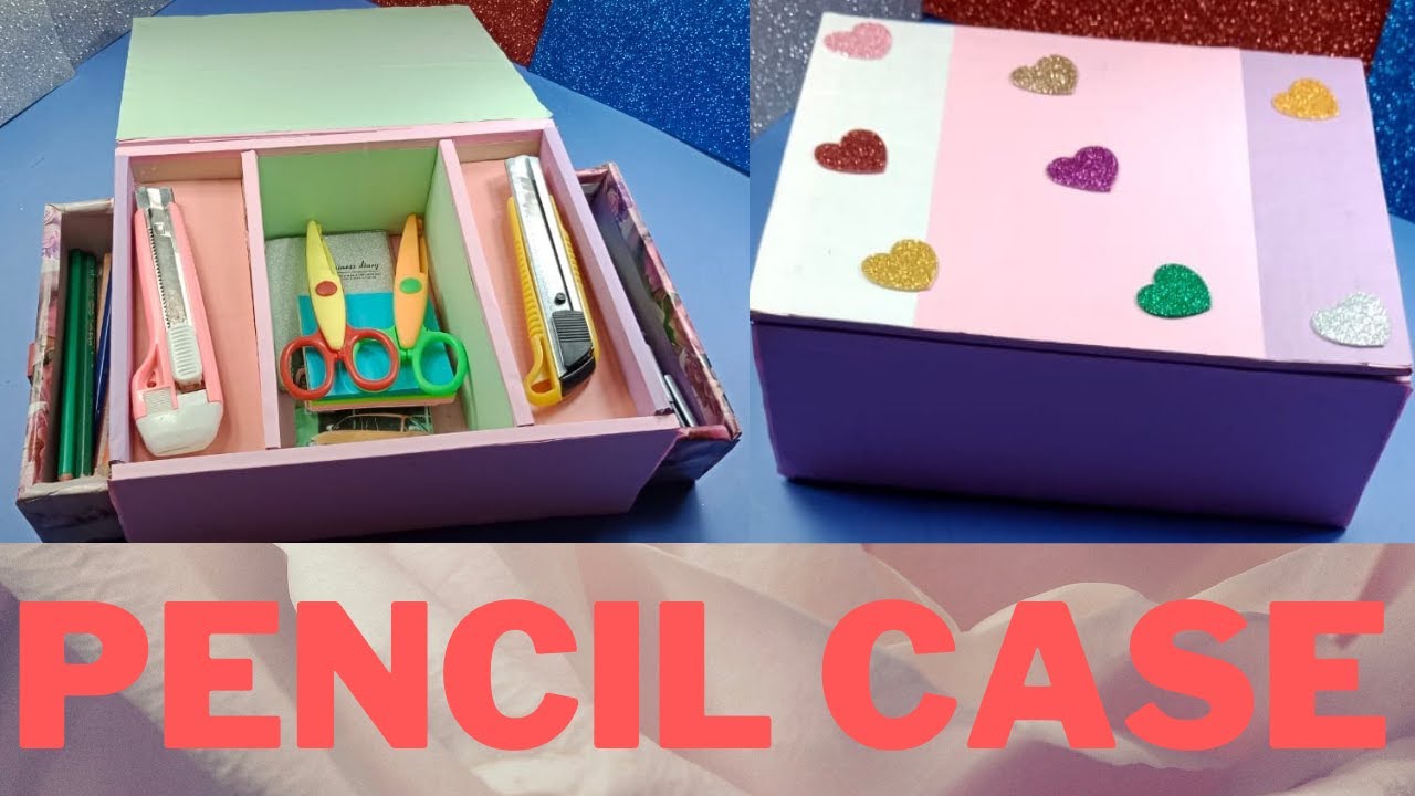 DIY Organized Desktop Table Supplies - How to Make Organize Box with ...