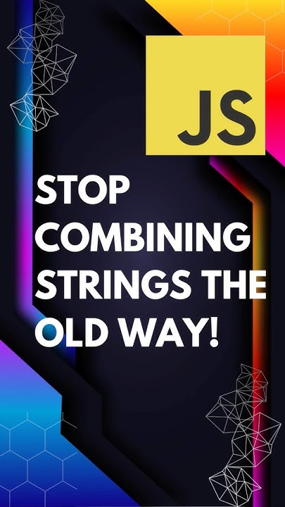 The Easiest Way to Combine Strings in JavaScript - YouTube