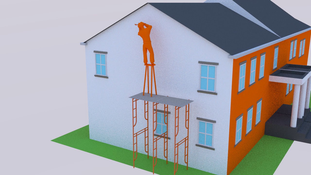 fall from scaffold - YouTube