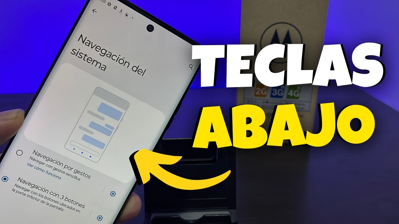 🧭 ACTIVAR BOTONES DE NAVEGACION o GESTOS en MOTOROLA EDGE 40 🔁 ¡Fácil y ...