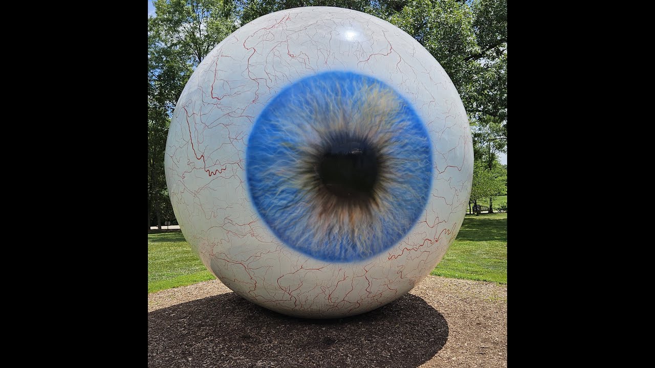 Laumeier Sculpture Park (St Louis, USA)-- Giant Eyeball and Abandoned ...