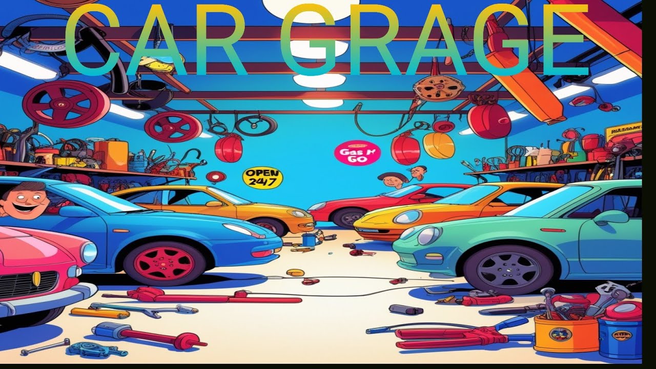 🙀🙀car grage cartoon video||gaming||inshot creat🎬🎬#little#kidtv ...