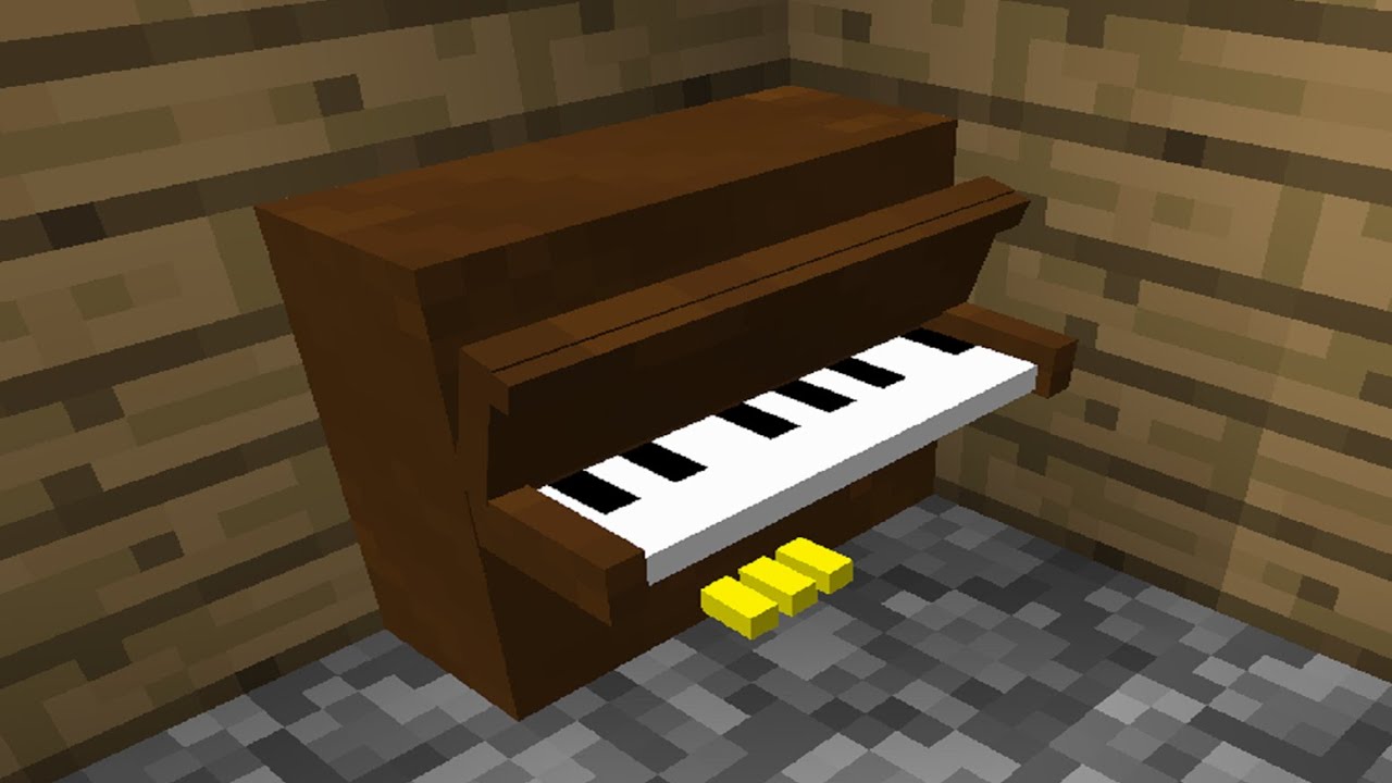 how to make a piano in minecraft - YouTube