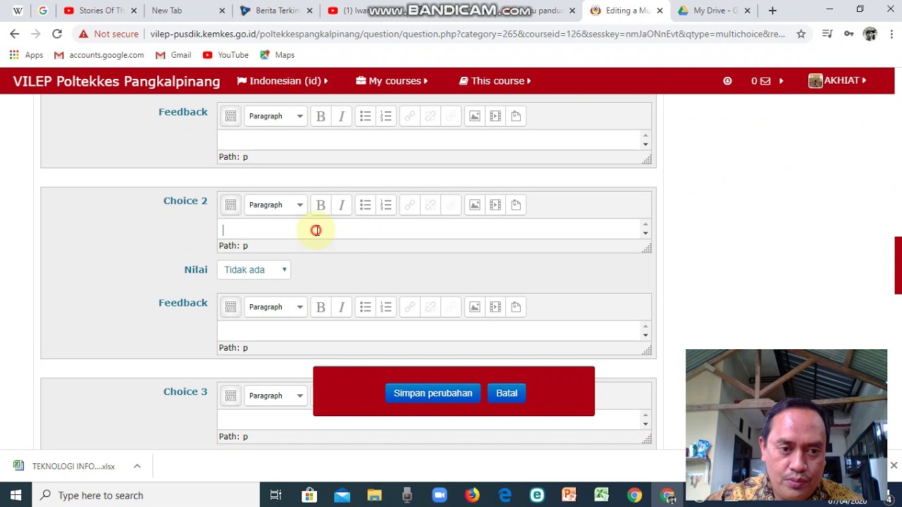 Tutorial Quiz/UTS/UAS menggunakan Aplikasi Vilep - YouTube