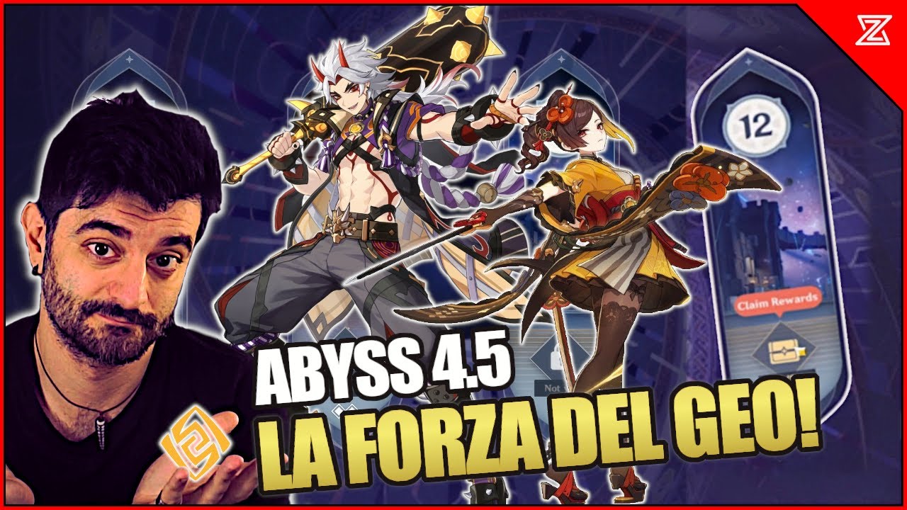 TEAM GEO in ABYSS 4.5! 36 STELLE con CHIORI! [Genshin Impact Ita] - YouTube