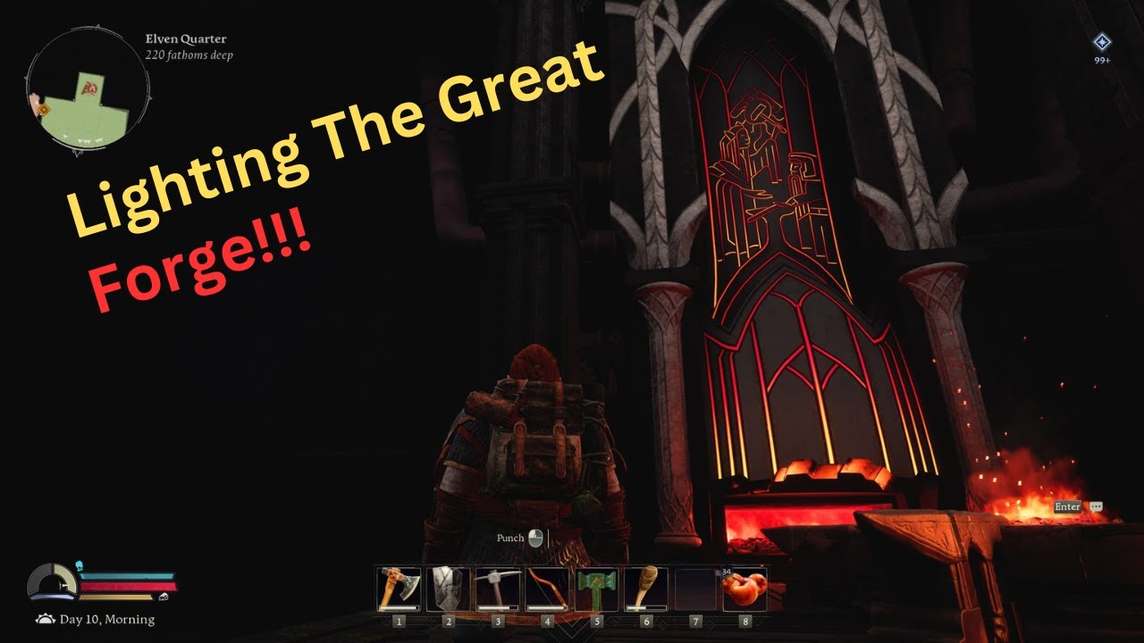 Rekindling the great forge in Return to Moria. - YouTube