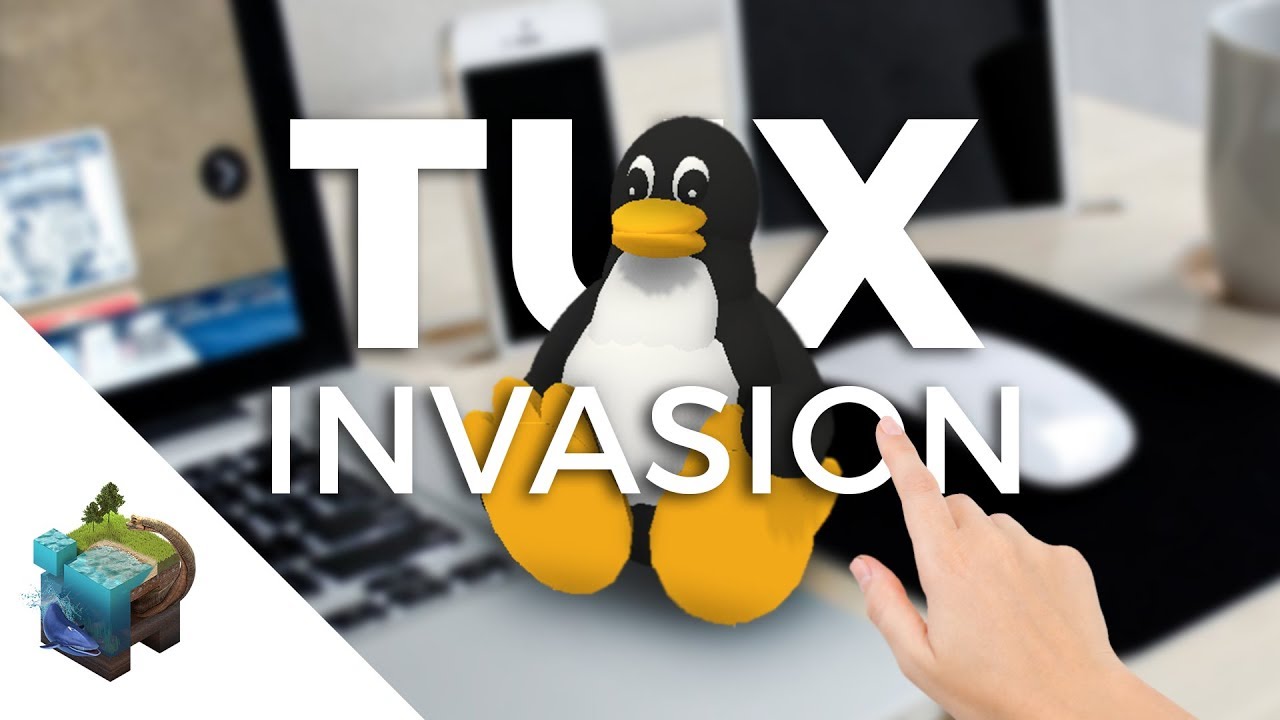 TUX invasion! - Apple ARkit " They are Everywhere" : Assemblr - YouTube