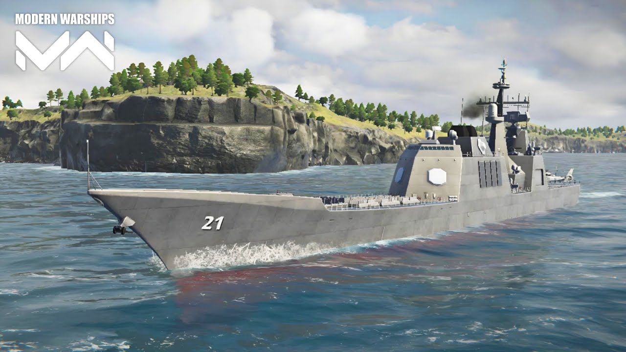 USS CGX-21 with high damage missile : Modern Warships - YouTube