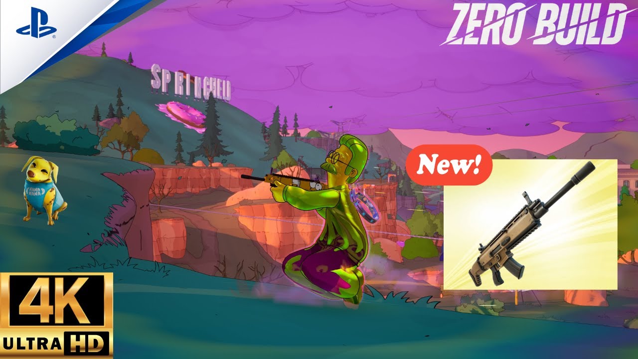 14 Elimination Solo Zero Build – "Fortnite Simpsons" Gameplay (PS5 ...