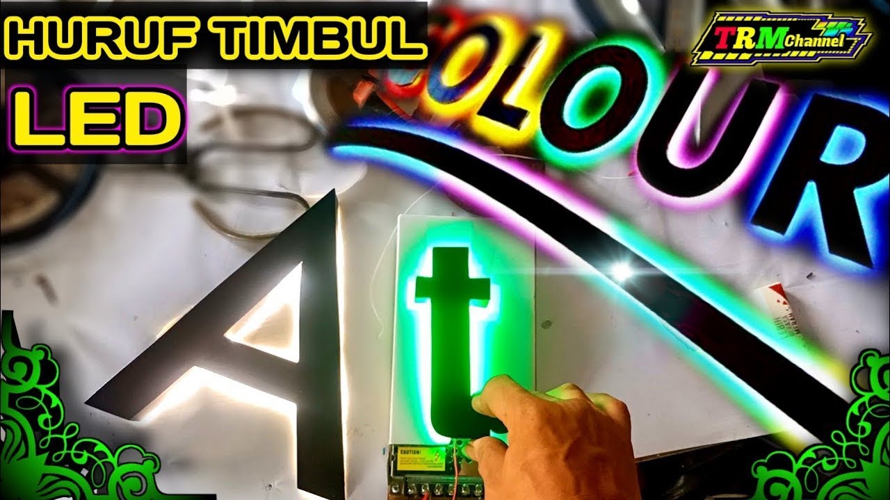 CARA MEMASANG LAMPU LED PADA HURUF TIMBUL ‼️ 💢Untuk Pemula - YouTube