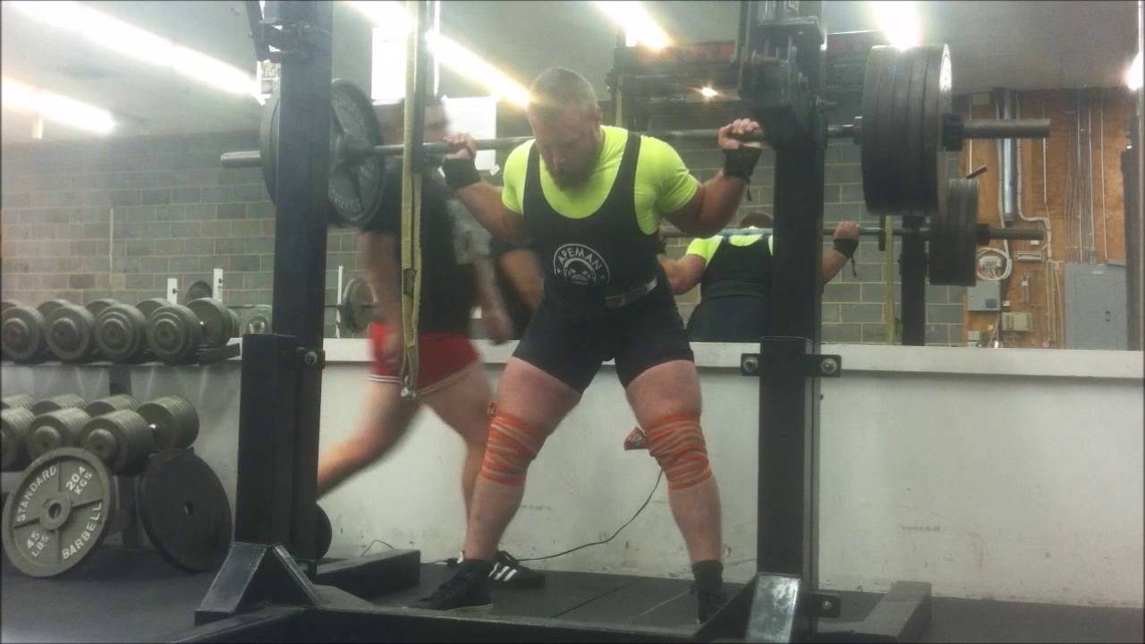 Andrew HAUSE 701lbs/317.97kgs x 5 Raw squat w/wraps 18 y/o @ 245lbs ...