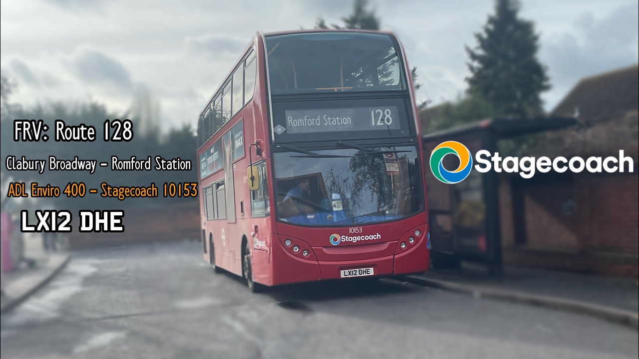 Full Route Visual: London Bus Route 128 | Claybury Broadway - Romford ...