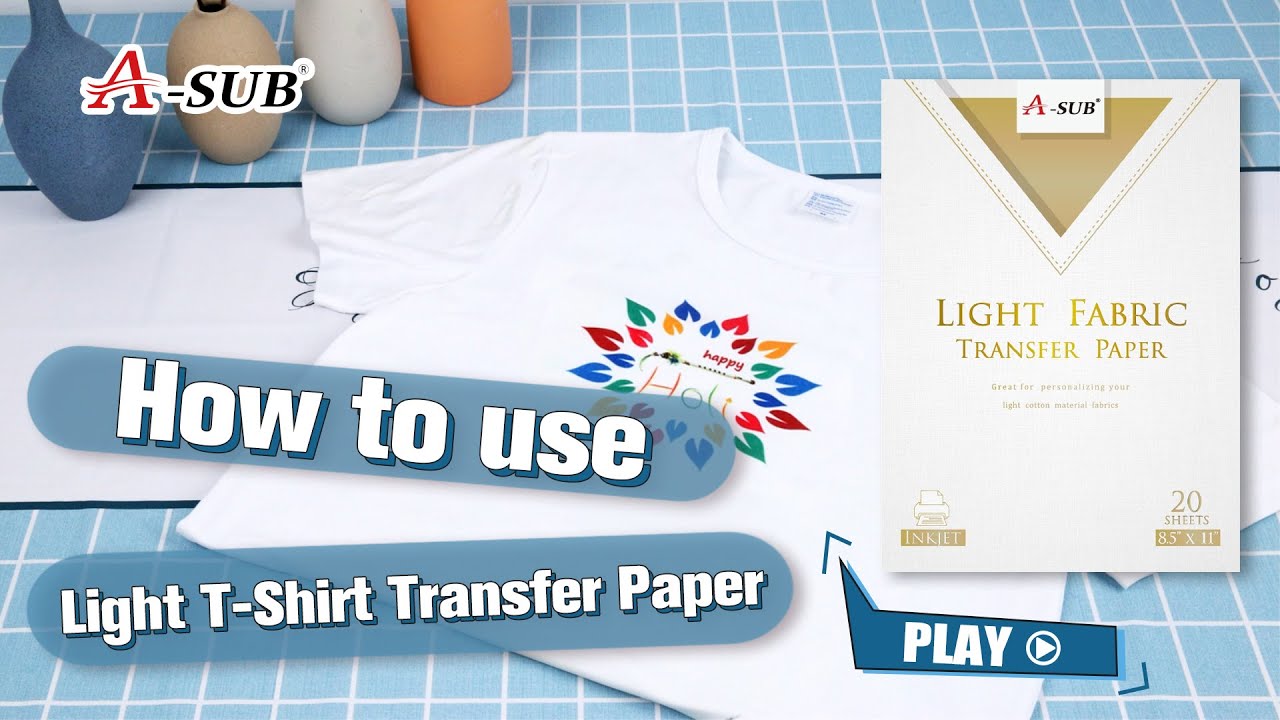 How to use Light T-Shirt Transfer Paper - YouTube