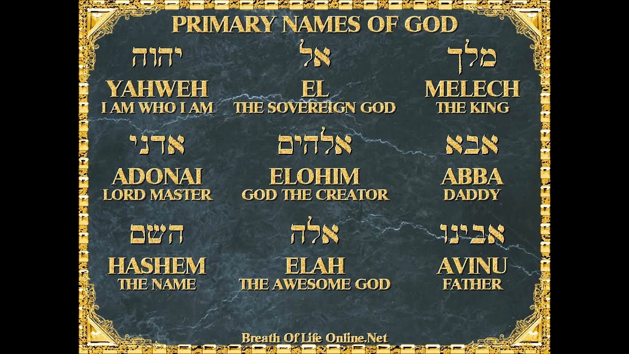 Bible Study - The Names of God Lesson 13 - Names of the Son - Lesson 1 ...