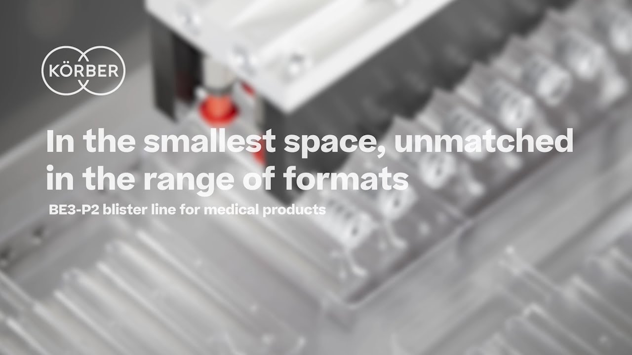 BE3-P2 blister line for medical products - YouTube