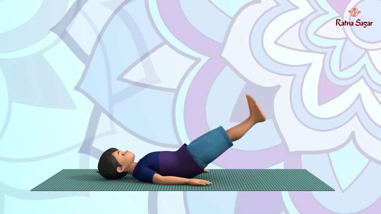 Yoga for Kids Halasana 3D Animation - YouTube